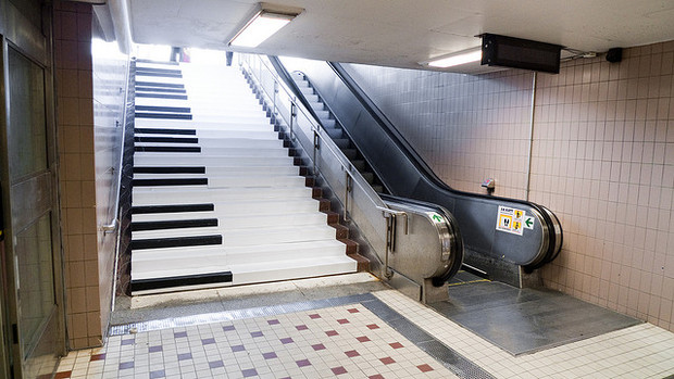When Metro Stairs are Turned into a Public Piano - Goodnet
