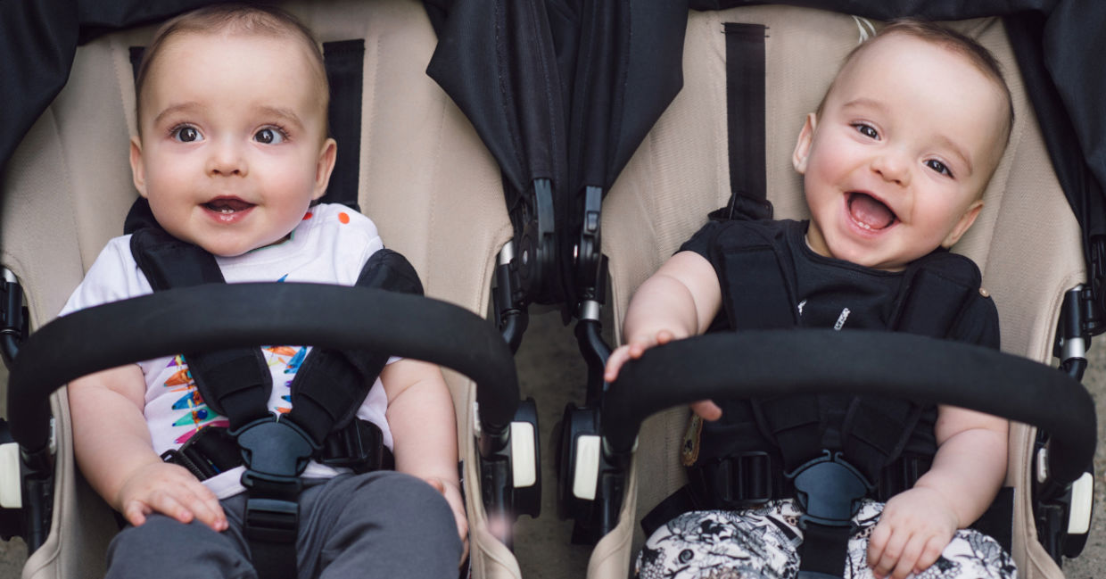 Baby Twins Sharing a Groove - Goodnet